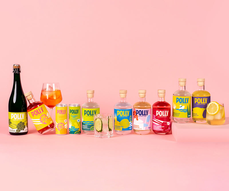 POLLY Alkoholfreie Alternativen zu Gin, Aperitif, Rum & Sekt
