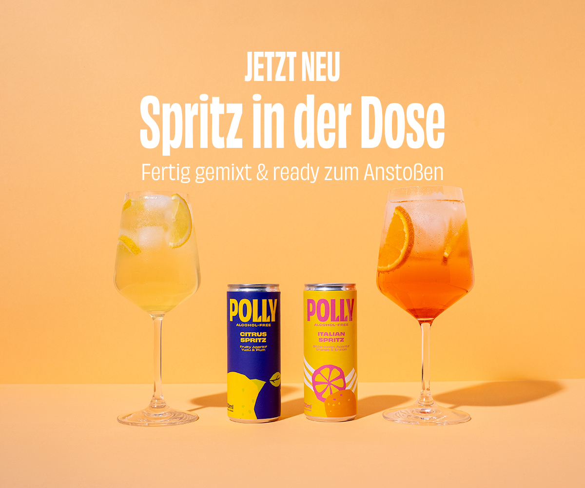 POLLY Alkoholfreie Alternativen zu Gin, Aperitif, Rum & Sekt