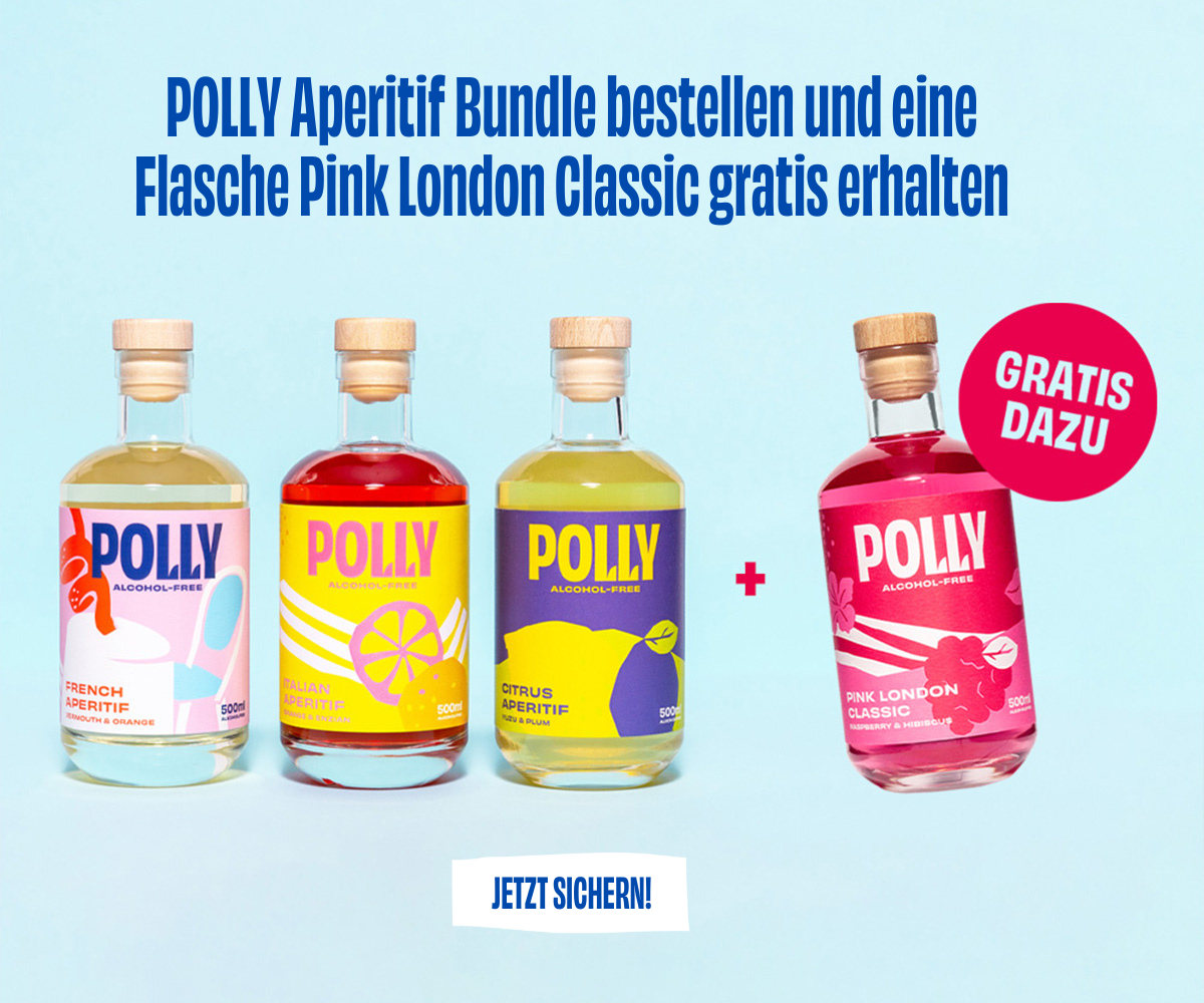 POLLY Alkoholfreie Alternativen zu Gin, Aperitif, Rum & Sekt